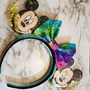 Tie Dye Mickey Ears - Clearly Magic Clear Ears- Tie Dye Disney Ears ...