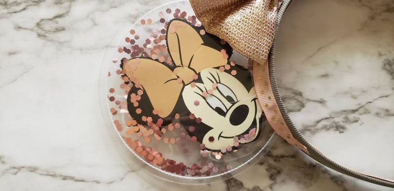 Rose Gold Minnie Mouse Ears Clear Ears Clearly Magic - Etsy