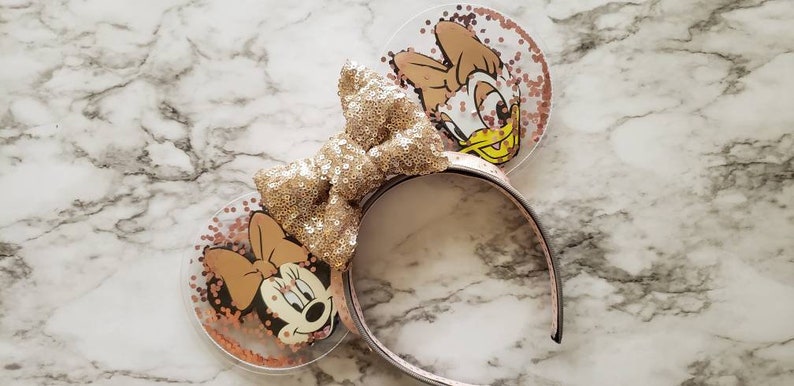 Rose Gold Minnie Mouse Ears Clear Ears Clearly Magic - Etsy
