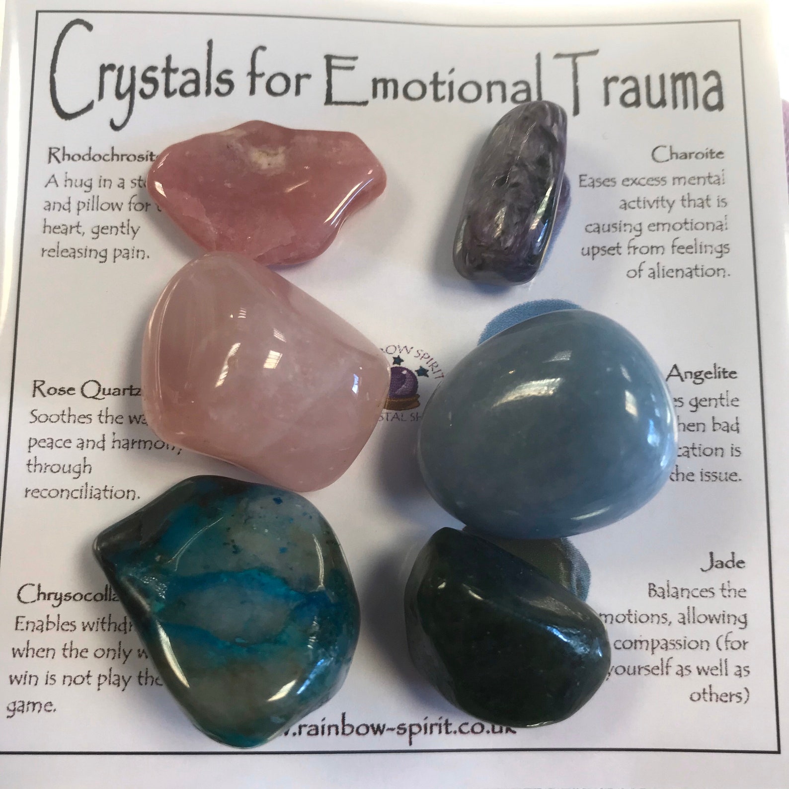 Emotional Trauma Support Crystal Set - Etsy Australia