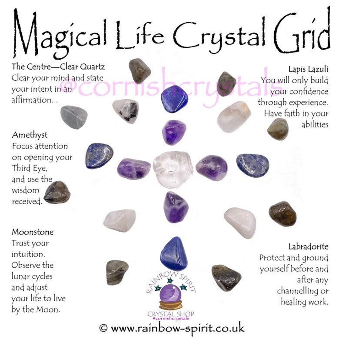 Magical Life Crystal Grid Set - Etsy
