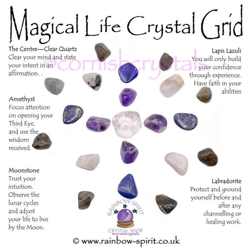 Magical Life Crystal Grid Set - Etsy