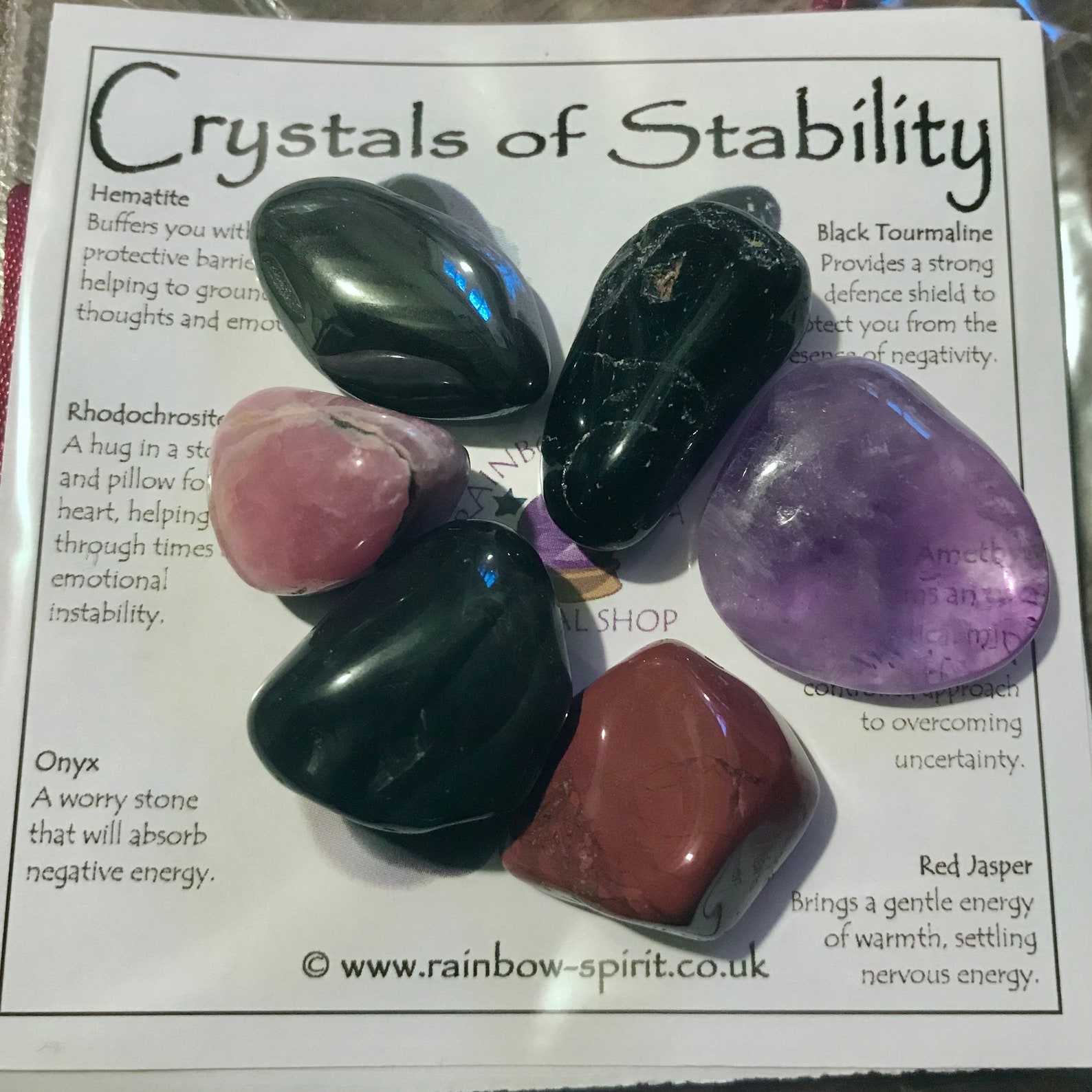 Crystal Set for Stability | Etsy