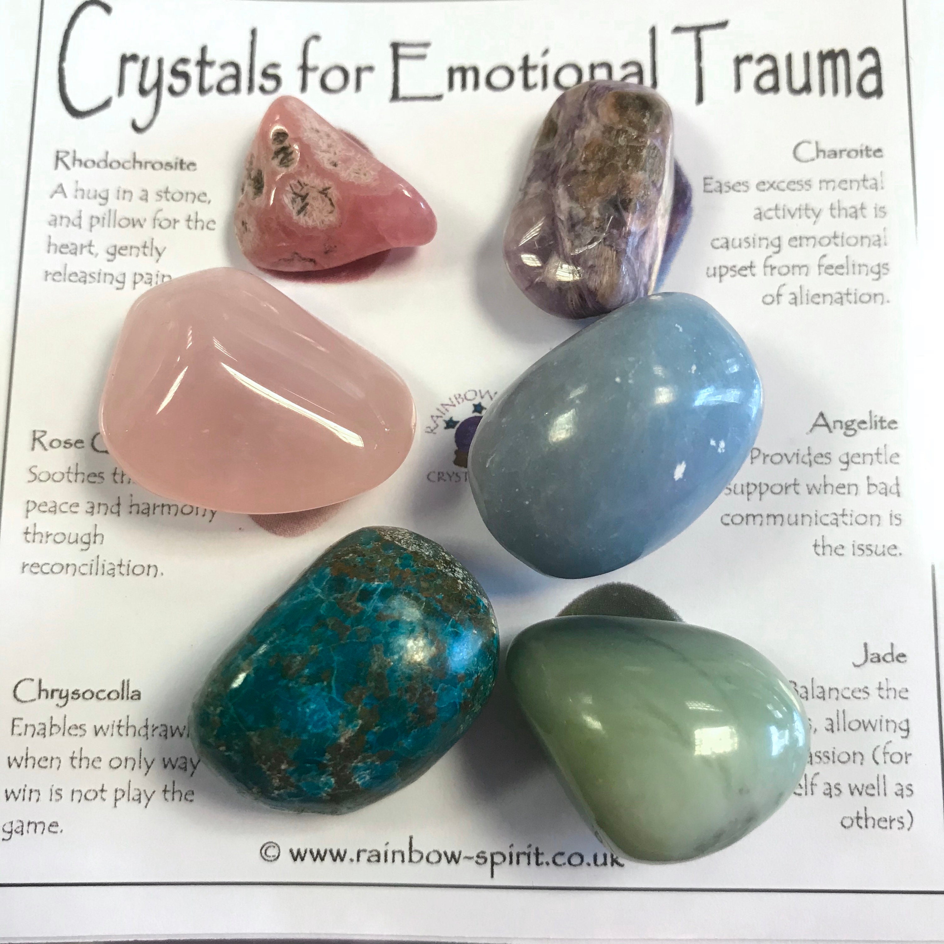 Emotional Trauma Support Crystal Set | Etsy