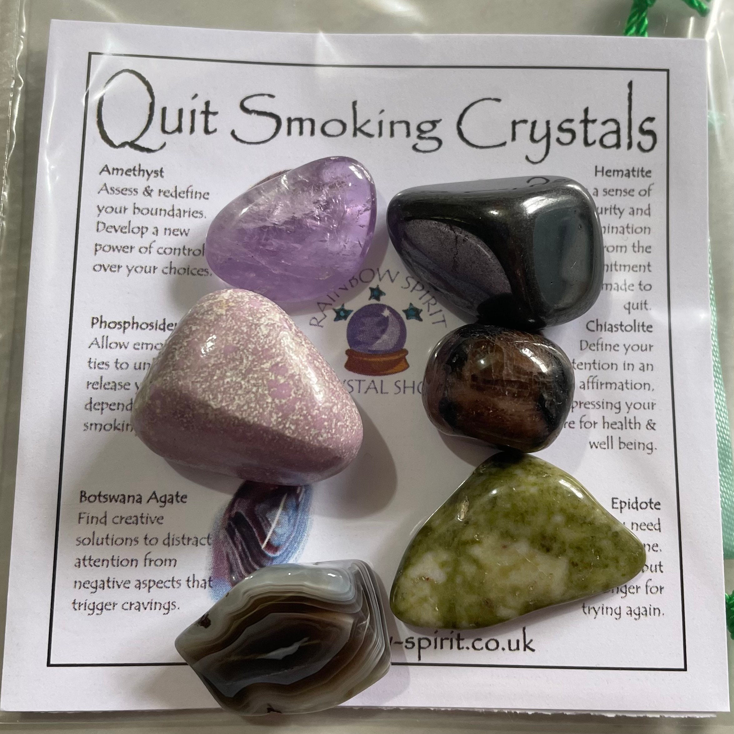Quit Smoking Crystal Set - Etsy