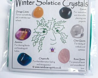 Winter Solstice Yule Crystal Set - Etsy Winter Solstice Yule Crystal Set - Etsy