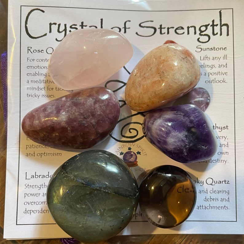 Crystals of Strength - Etsy