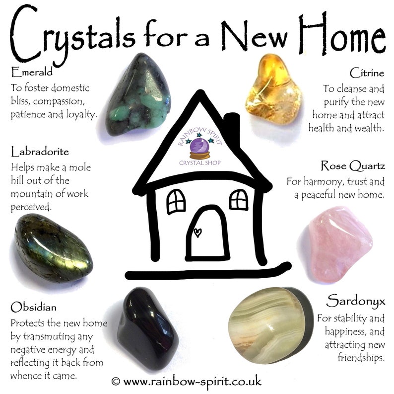 New Home Crystal Set - Etsy