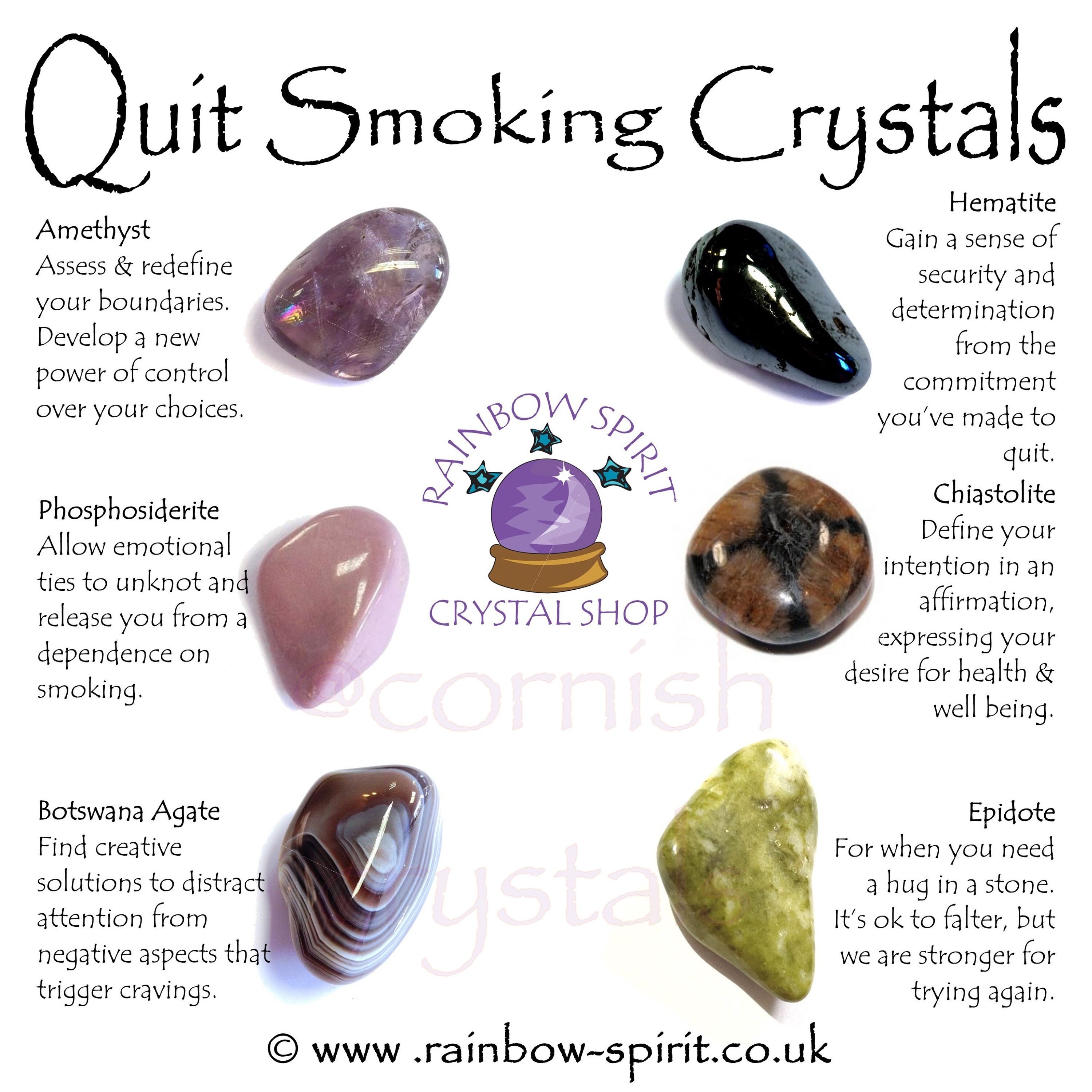 Quit Smoking Crystal Set - Etsy