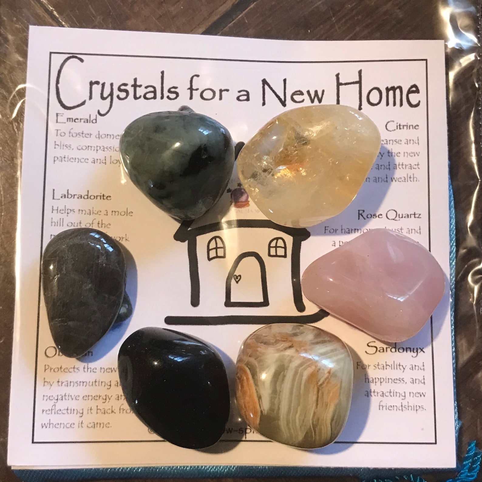 New Home Crystal Set - Etsy
