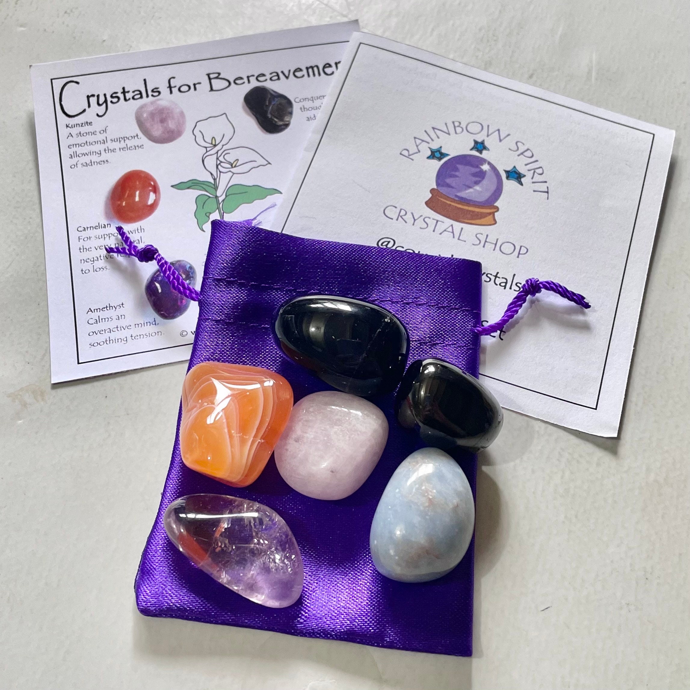 Crystal Set for Bereavement - Etsy