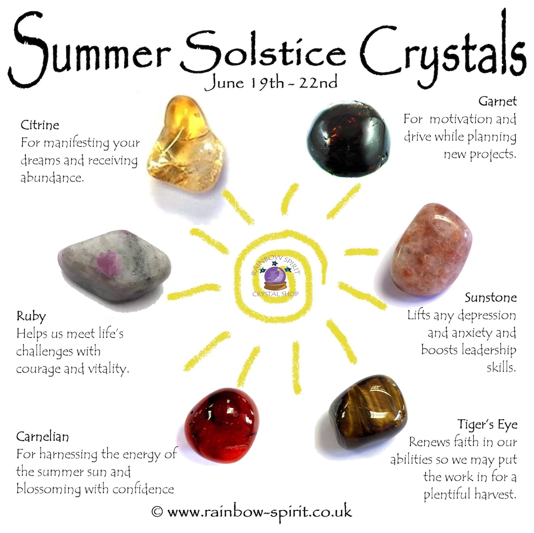 Summer Solstice Litha Crystal Set - Etsy