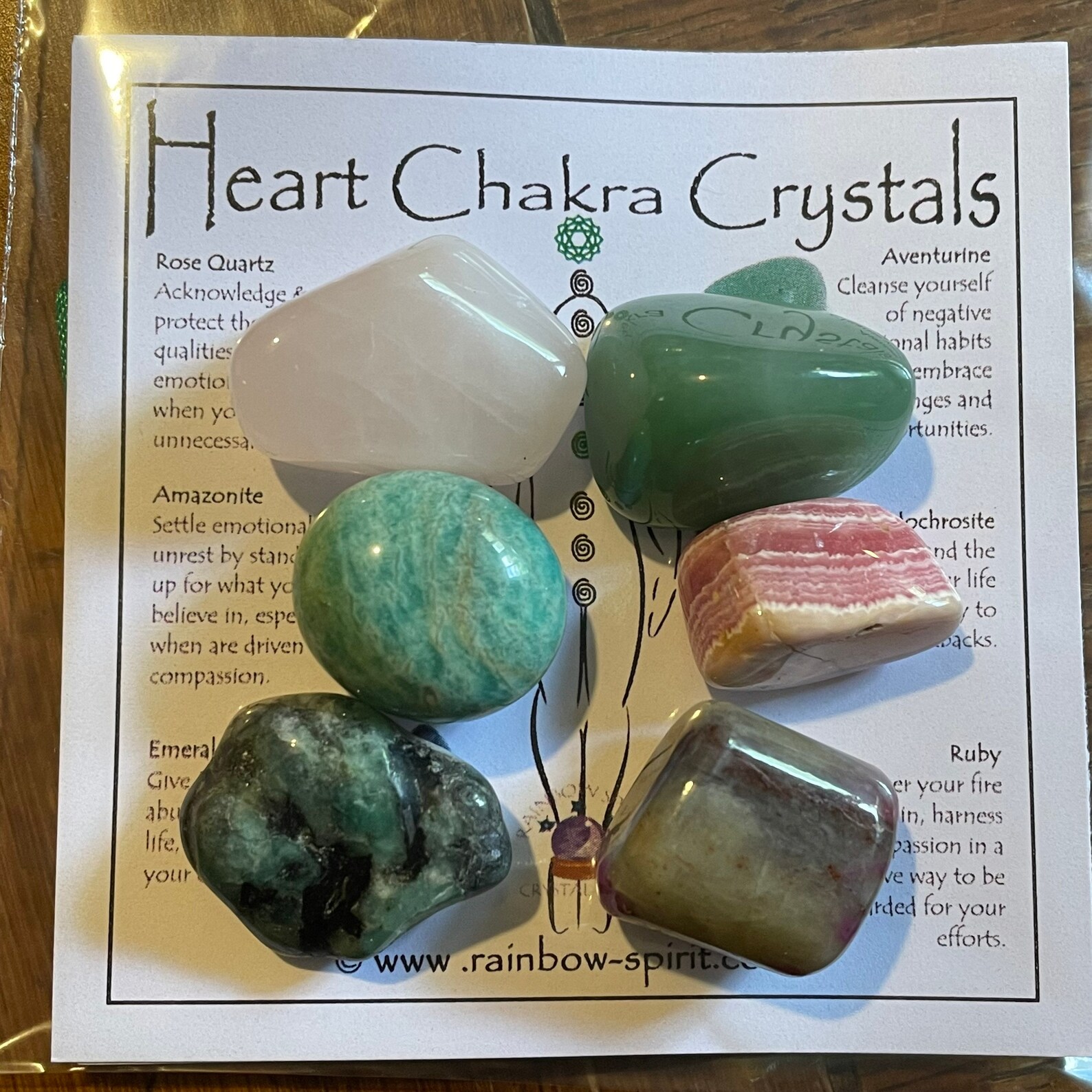 Heart Chakra Crystal Set - Etsy