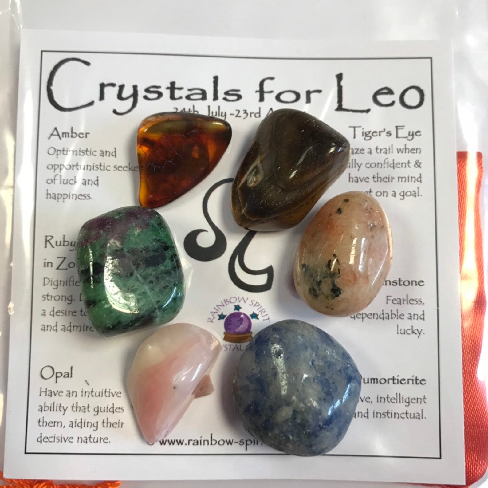Leo Birthstones Crystal Set - Etsy