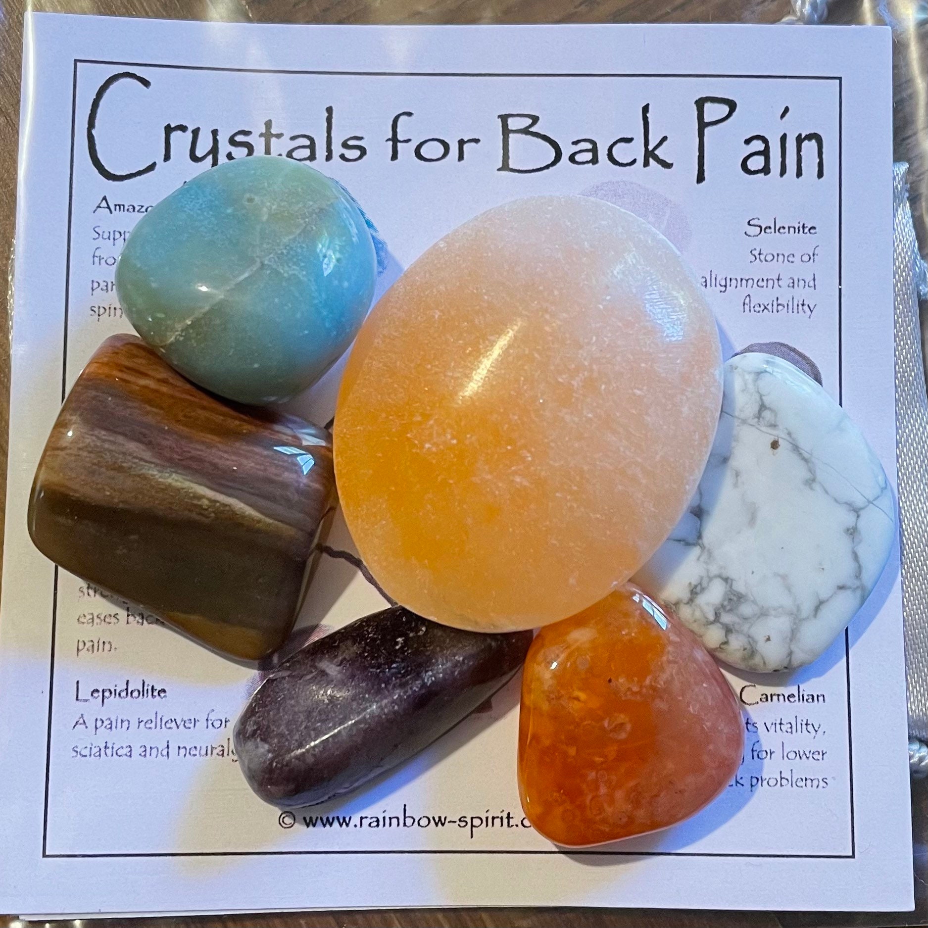 Crystal Set for Back Pain | Etsy UK