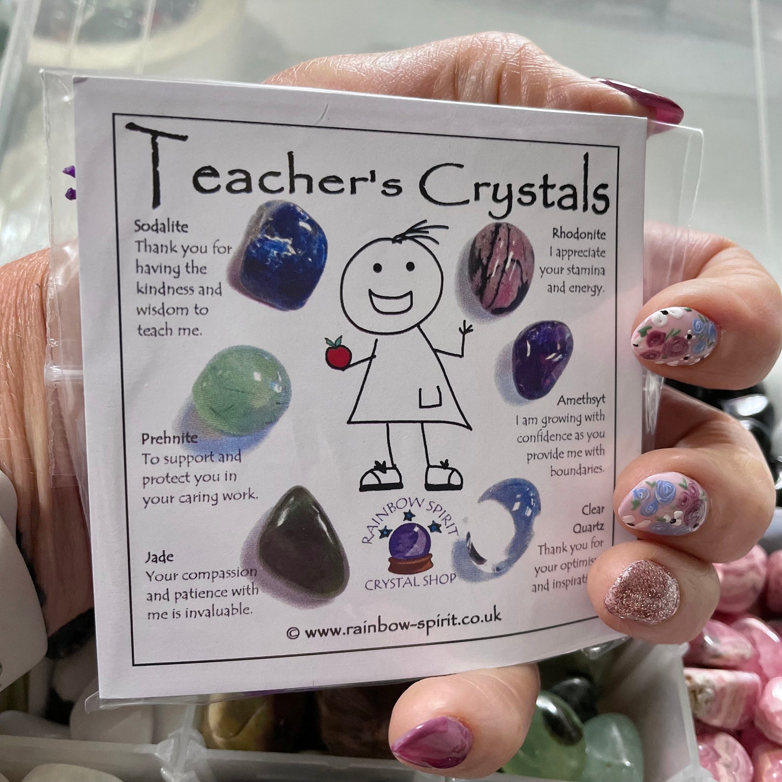 Teacher's Gift Crystal Set - Etsy UK