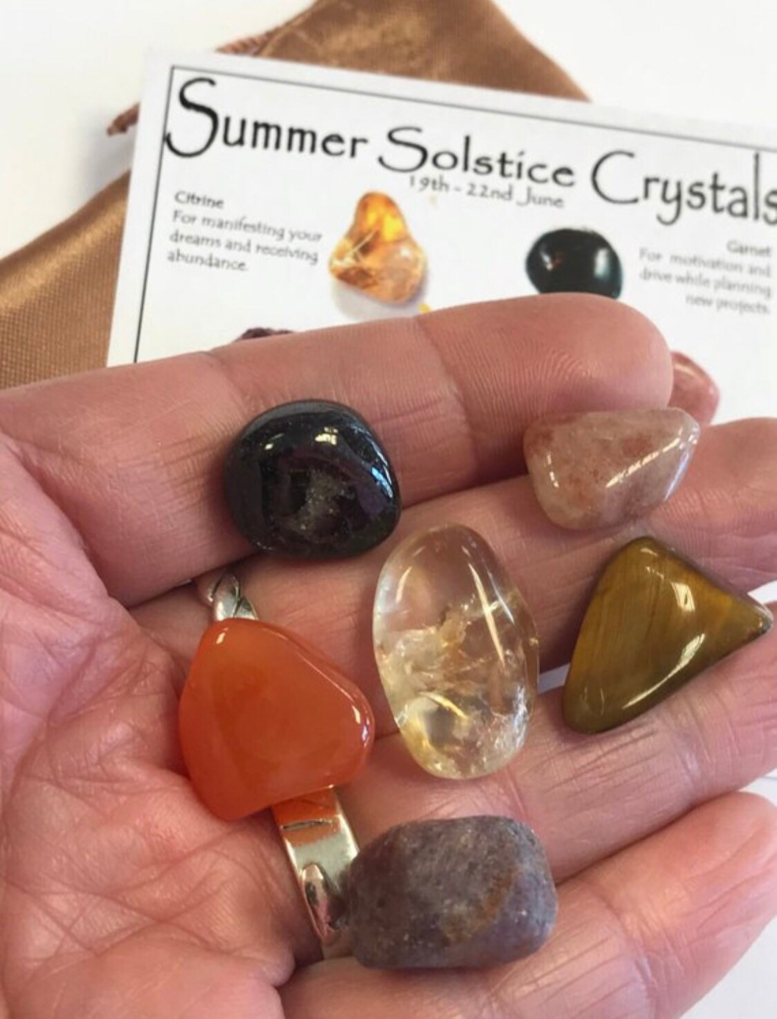 Summer Solstice Litha Crystal Set - Etsy UK