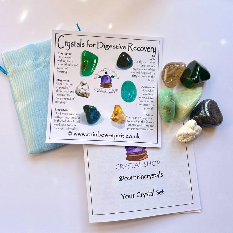 Digestive Recovery Crystal Set - Etsy