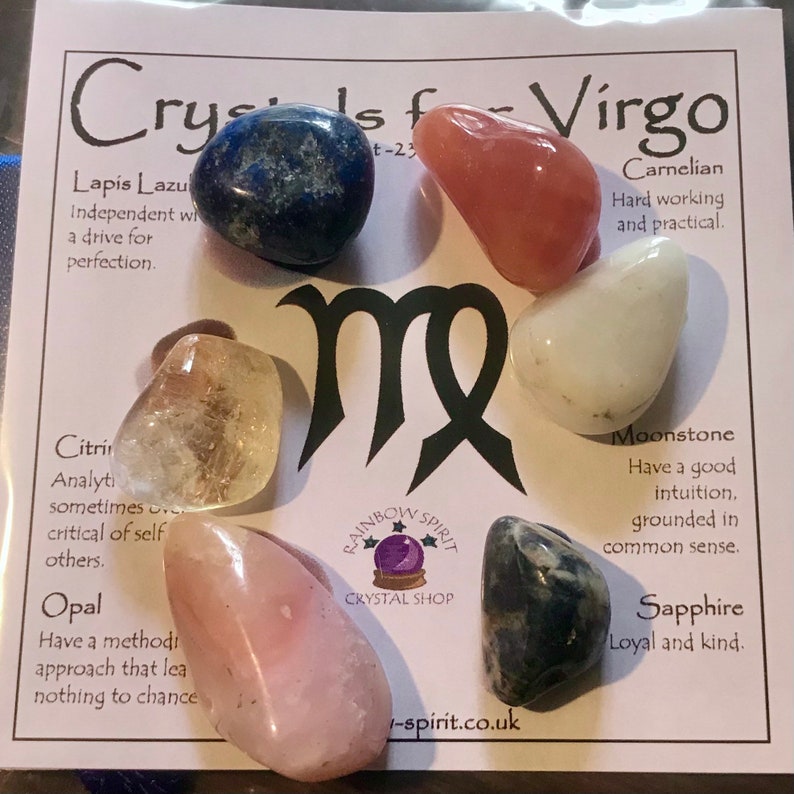 Virgo Birthstones Crystal Set - Etsy Australia