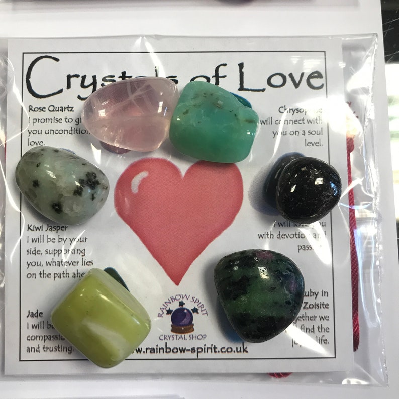 Crystals of Love Set Anniversary / Valentines - Etsy Australia Crystals of Love Set Anniversary / Valentines - Etsy Australia