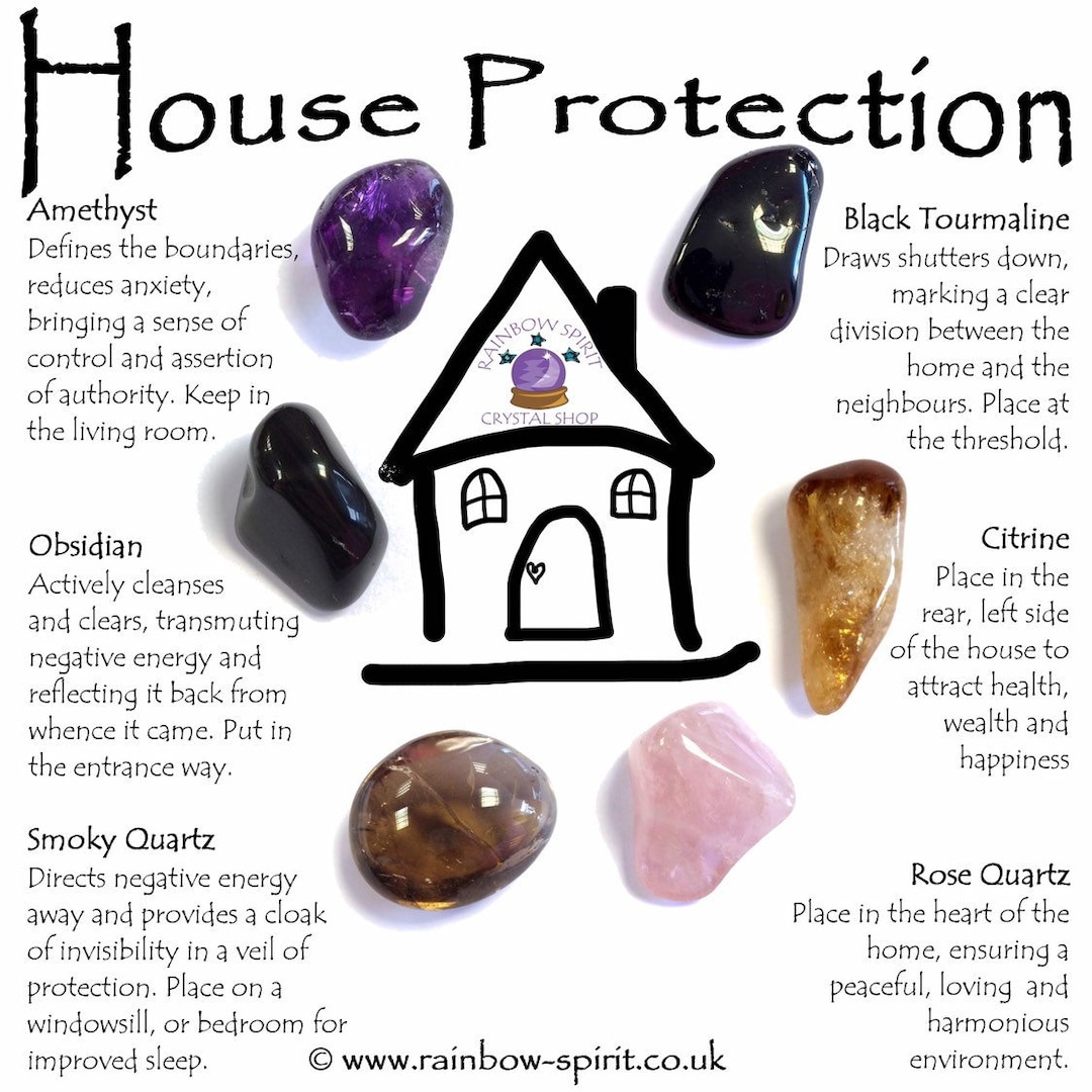 House Home Protection Crystal Set - Etsy