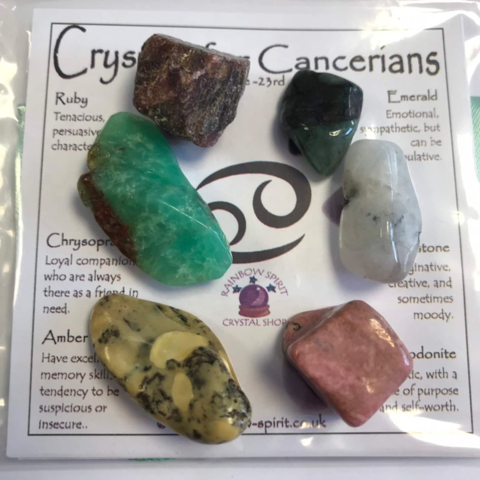 Cancer Birthstones Crystal Set - Etsy