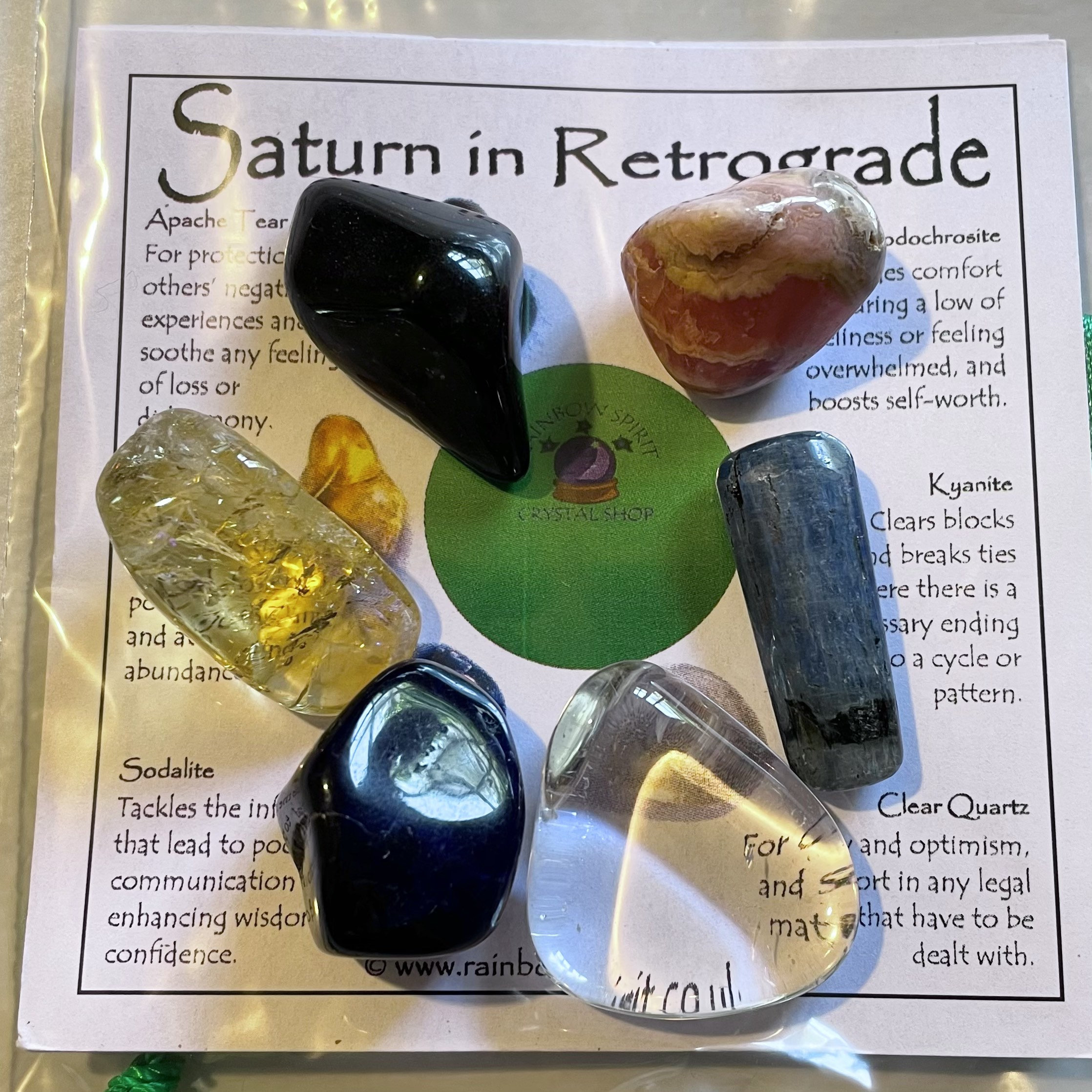 Saturn in Retrograde Crystal Set - Etsy