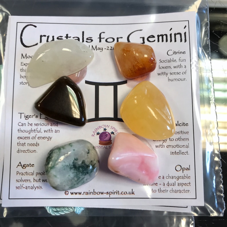 Gemini Birthstones Crystal Set - Etsy UK Gemini Birthstones Crystal Set - Etsy UK