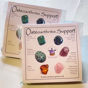 Osteoarthritis Crystal Support Set - Etsy