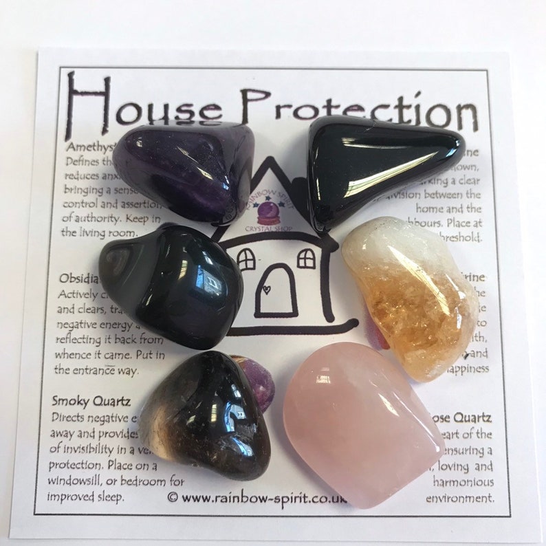 House Home Protection Crystal Set - Etsy Canada