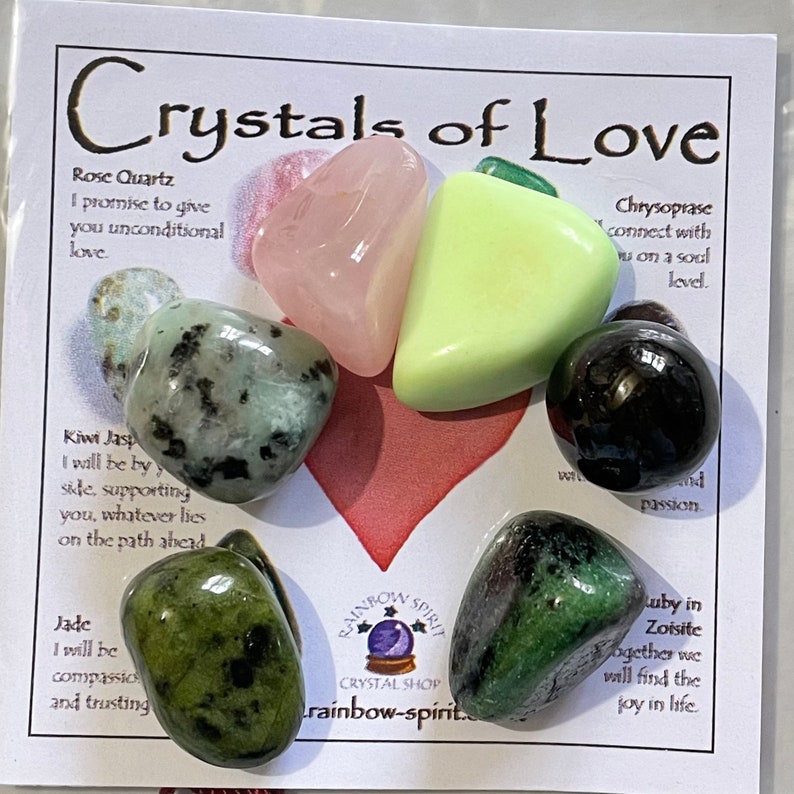Crystals of Love Set Anniversary / Valentines - Etsy Crystals of Love Set Anniversary / Valentines - Etsy