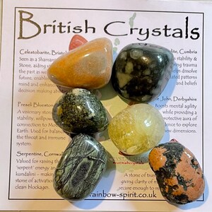 British Crystals Set of Stones From England, Wales & Cornwall - Etsy UK