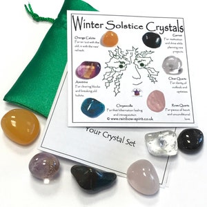 Winter Solstice Yule Crystal Set - Etsy