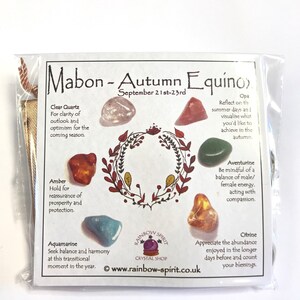 Autumn Equinox Mabon Crystal Set - Etsy