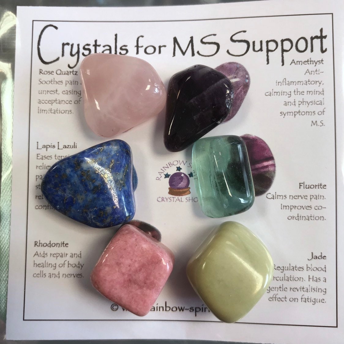 Multiple Sclerosis MS Crystal Support Set - Etsy
