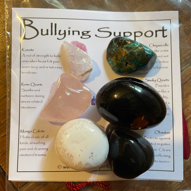 Bullying Support Crystal Set | Etsy