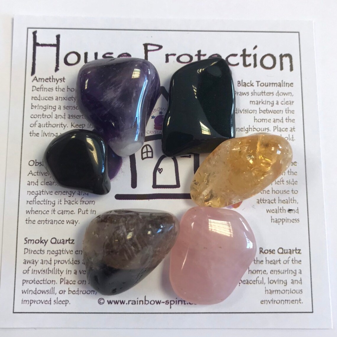 House Home Protection Crystal Set - Etsy Australia