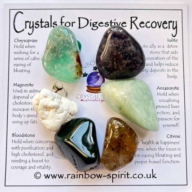 Digestive Recovery Crystal Set - Etsy