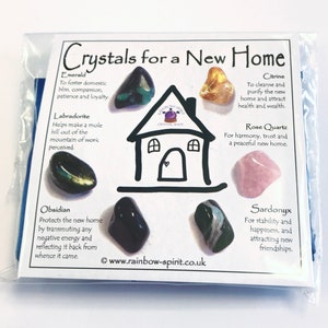 New Home Crystal Set - Etsy
