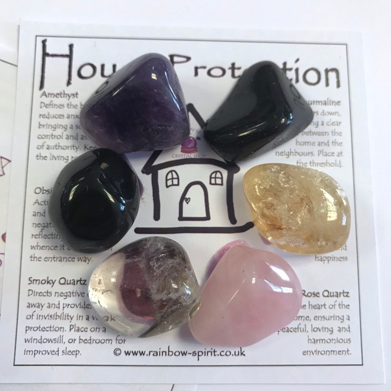 House Home Protection Crystal Set - Etsy