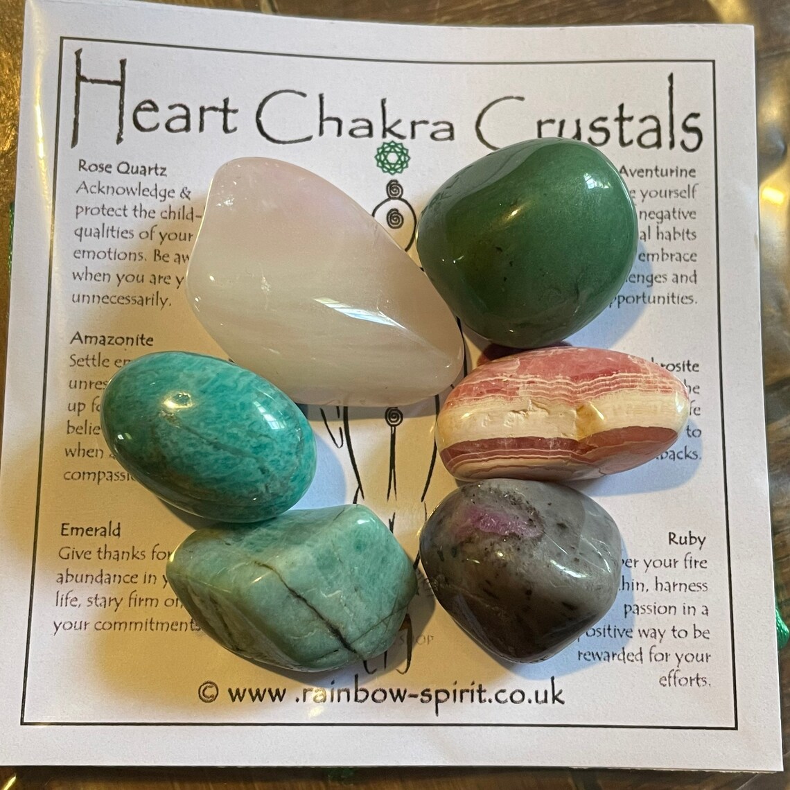 Heart Chakra Crystal Set - Etsy