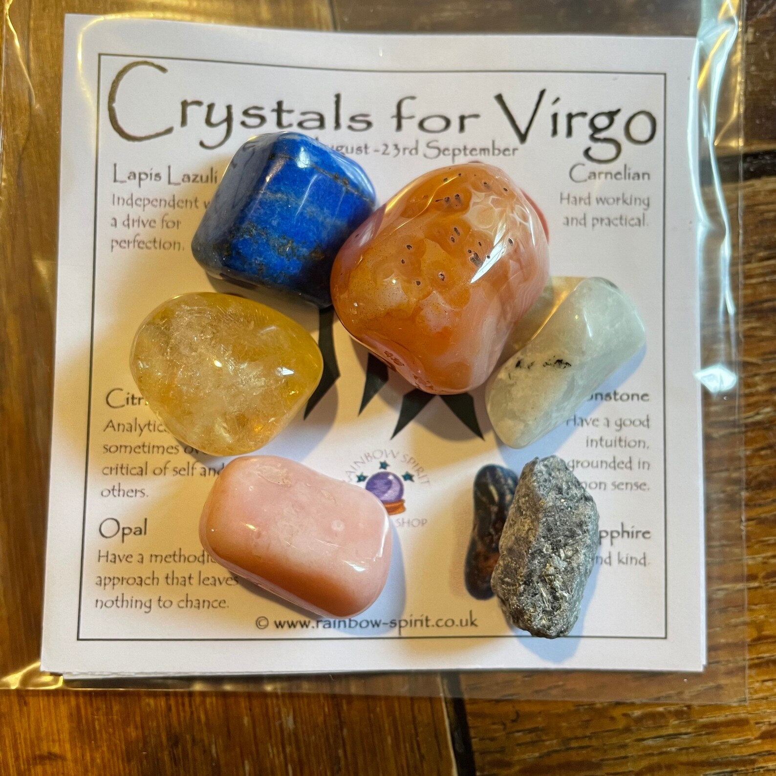 Virgo Birthstones Crystal Set | Etsy