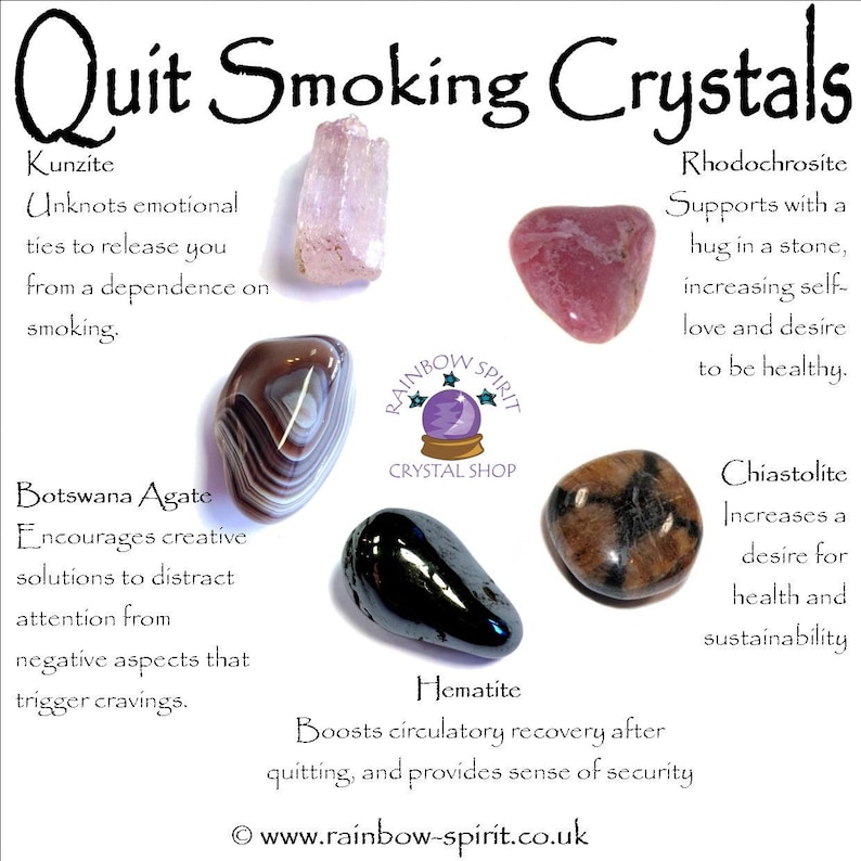 Quit Smoking Crystal Set | Etsy