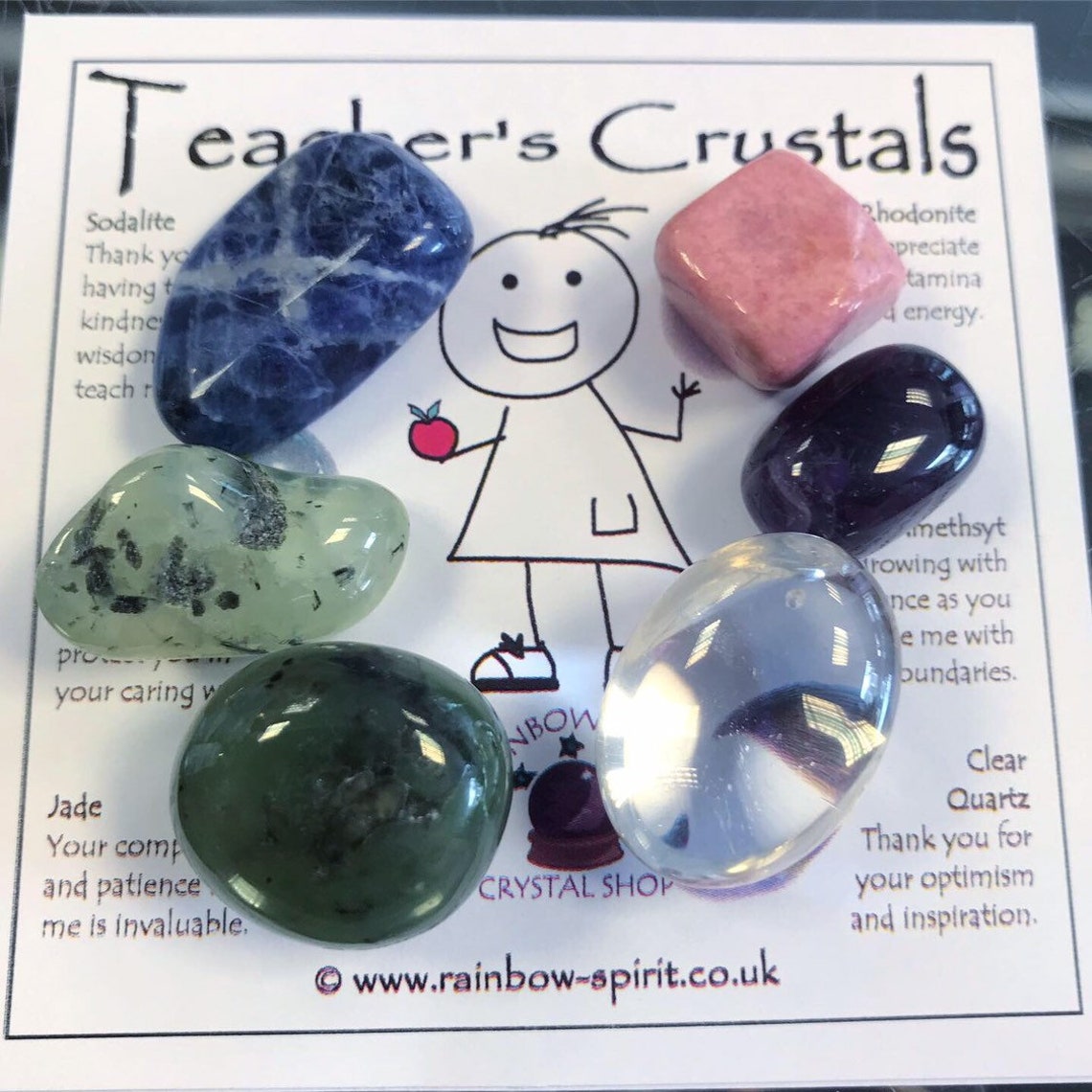 Teacher's Gift Crystal Set - Etsy UK