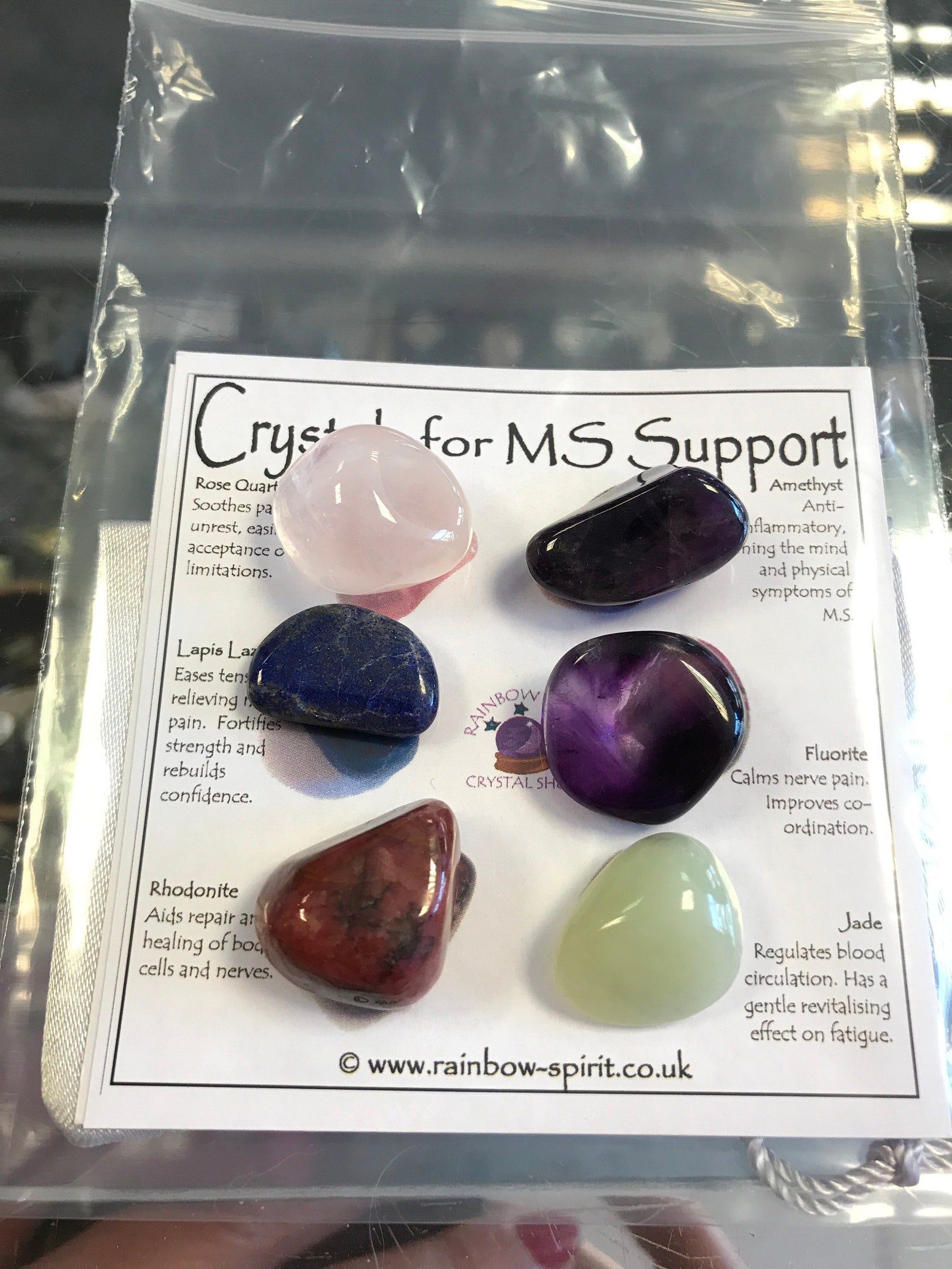 Multiple Sclerosis MS Crystal Support Set | Etsy