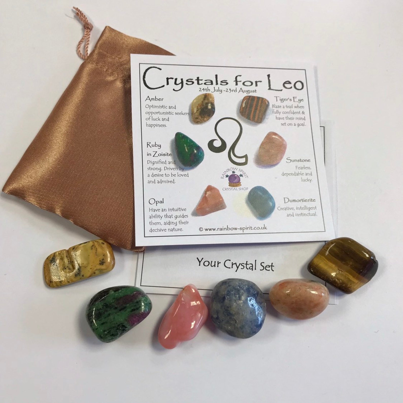 Leo Birthstones Crystal Set - Etsy UK