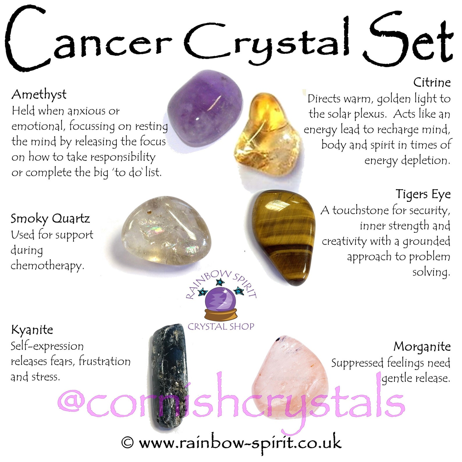 Crystals for Cancer - Etsy