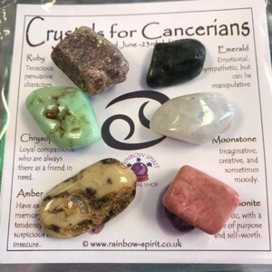 Cancer Birthstones Crystal Set - Etsy