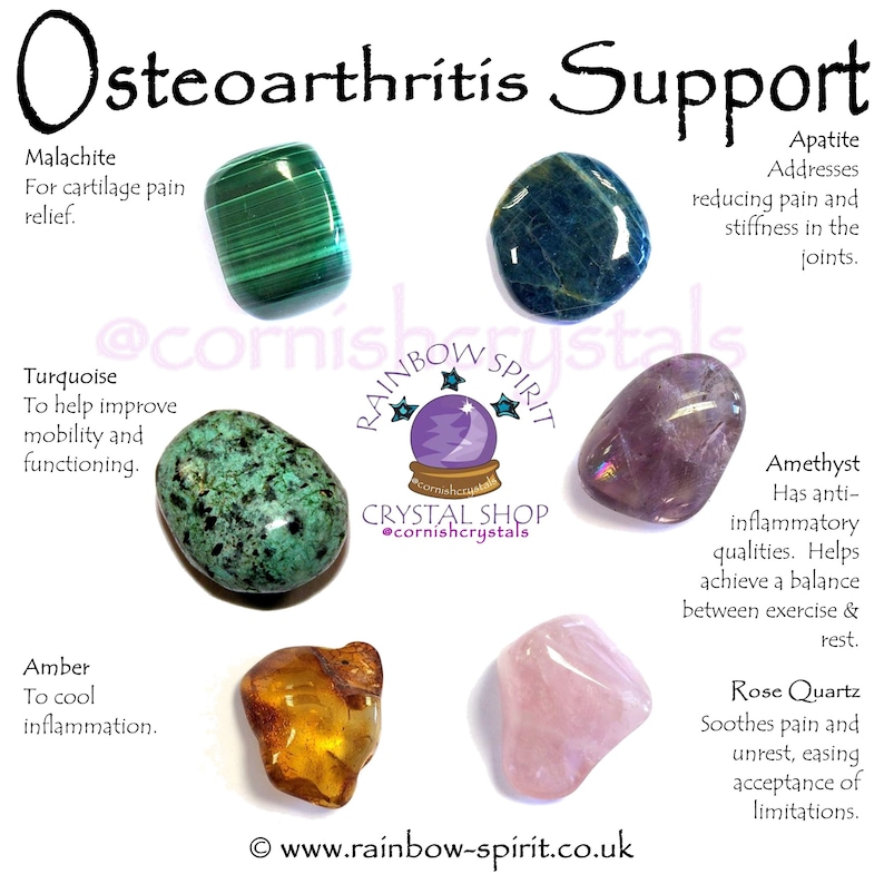 Osteoarthritis Crystal Support Set - Etsy