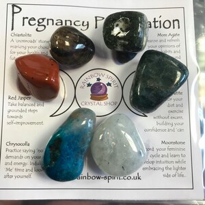 Pregnancy Preparation Crystals Set - Etsy
